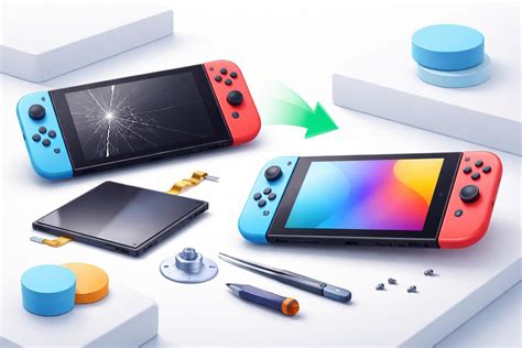 Nintendo Switch Lcd Replacement Complete Repair Guide Video Game 911