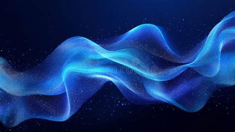 abstract blue particle wave background stock illustration illustration of technology design