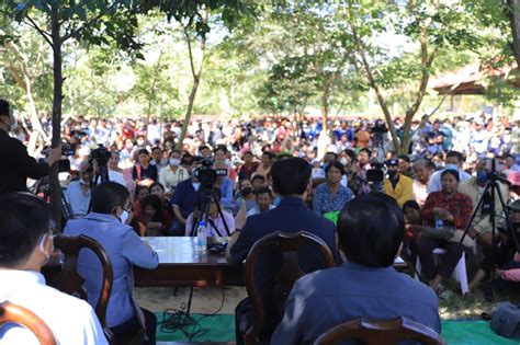 ឯកឧត្តម ជា សុផារ៉ា បានបញ្ជាក់ថា មិនមានការរុះរើសំណង់និងលំនៅឋានរបស់ពលរដ្ឋនៅភូមិទាំង៦