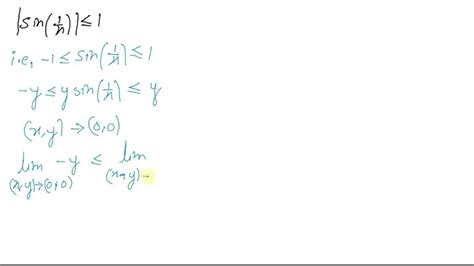 Solved The Sandwich Theorem For Functions Of Two Variables States That