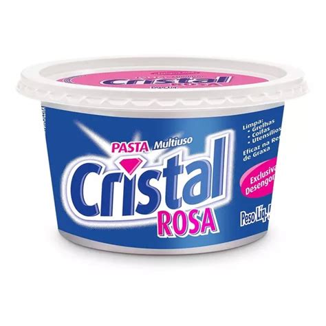 Pasta Para Limpeza Multiuso Cristal Rosa 500g Mercadolivre 📦