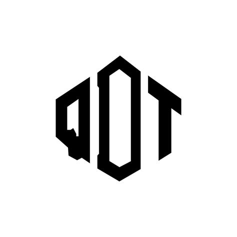 QDT Letter Logo Design With Polygon Shape QDT Polygon And Cube Shape Logo Design QDT Hexagon