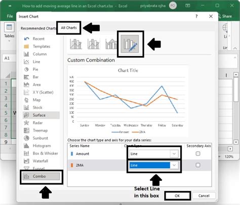 如何在excel图表中添加移动平均线？ 极客教程