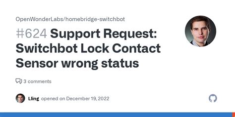 Support Request Switchbot Lock Contact Sensor Wrong Status · Issue 624 · Openwonderlabs