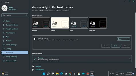 How To Turn On High Contrast Themes For Better Readability On Windows 11