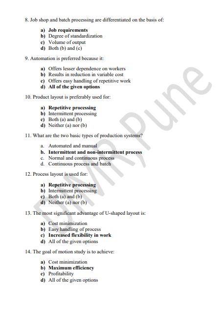 8 Job Shop And Batch Processing Are Differentiated