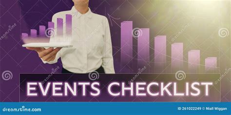 Text Caption Presenting Events Checklist Internet Concept Invaluable