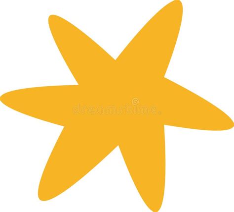 Handdrawn Star Shape Stock Vector Illustration Of Sign 353251720