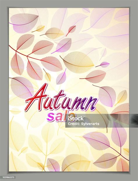 수직 배너 로고를 입력 하는을 디자인 빨간색과 노란색 잎 프레임 구성 배경이을 가 시즌 프로 모션 제의가 카드입니다 세련 된