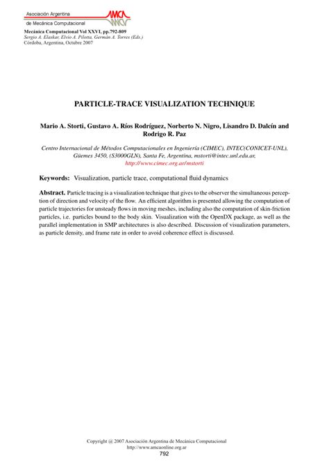 (PDF) Particle-trace visualization technique