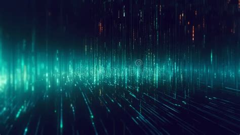 Virtual Network Of The Artificial Intelligence Learning Algorithm Stock