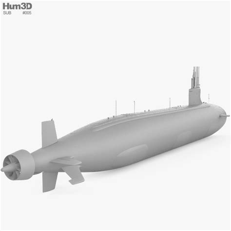Seawolf Class Submarine 3d Model Download Submarine On