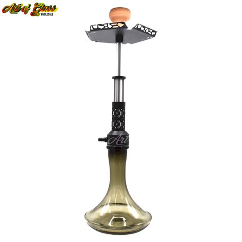 26″ Aluminum And Glass Hookah Art Of Glass Retail