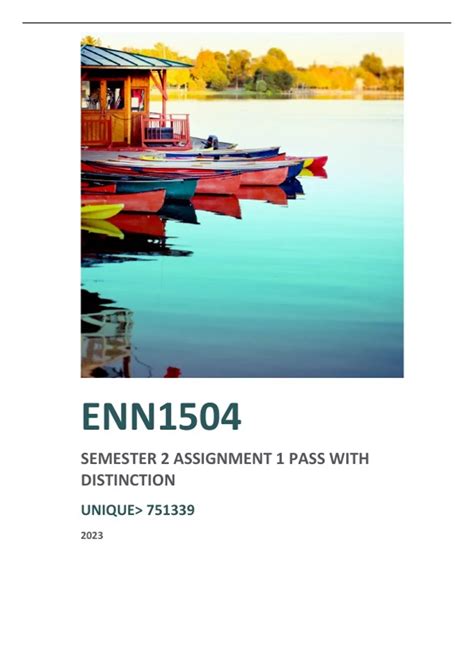 enn1504 assignment 1 semester 2 2023 question 1 writing skills in