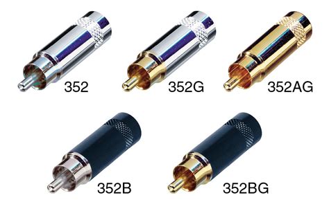REAN RCA PHONO CONNECTORS Cable And Panel Types Canford