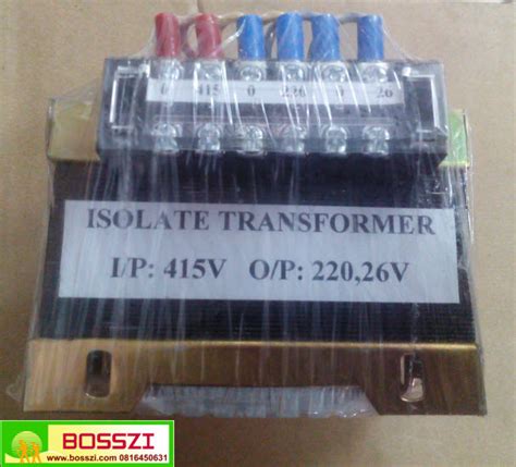 Input415v Output220 26 Isolatr Transformer Bosszi