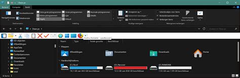 qttabbar command ribbon bar and centered open shell start menu