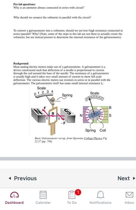 Solved Pre Lab Questions Why Ammeter Is Always Connected In