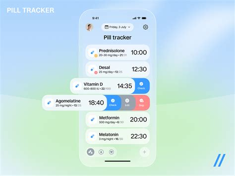 Pill Tracker Mobile Ios App By Purrweb Uiux Agency On Dribbble