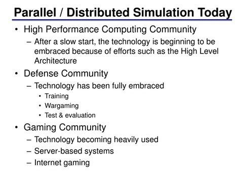 Ppt Parallel And Distributed Simulation Powerpoint Presentation Free