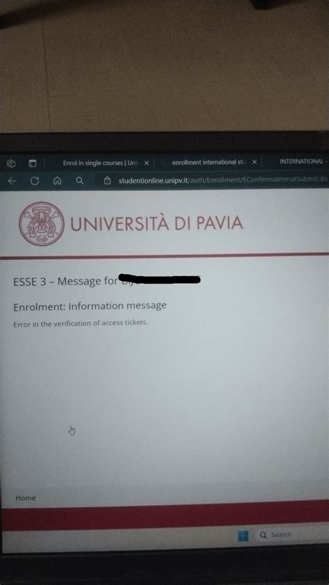 problem in enrollment r pavia