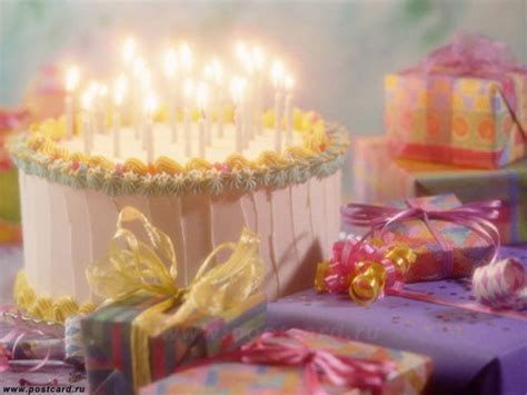 Фото Торт со свечками