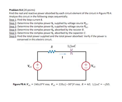 solved problem 9 4 20 ﻿points find the real and reactive