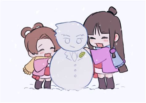 Phoenix Wright Maya Fey And Pearl Fey Ace Attorney Drawn By Usugi San Danbooru