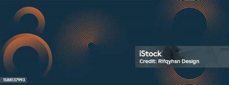 주황색 그라데이션 기하학적 모양 원 선 배경이 있는 추상적인 어두운 배경 현대적인 미래 배경 랜딩 페이지 책 표지 브로셔 전단지 잡지 모든 브랜딩 배너 헤더 프레젠테이션 및