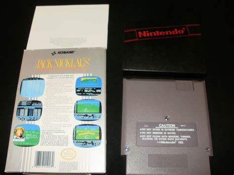 Jack Nicklaus Golf Nintendo Nes Complete Cib