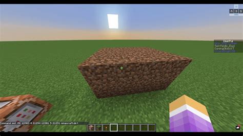How To Use The Fill Command In Minecraft 1 15 Youtube