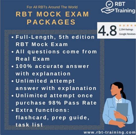 Three Rbt Mock Exams Rbt Exam Prep