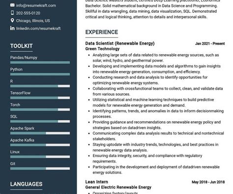 Deep Learning Cv Sample In 2025 Resumekraft