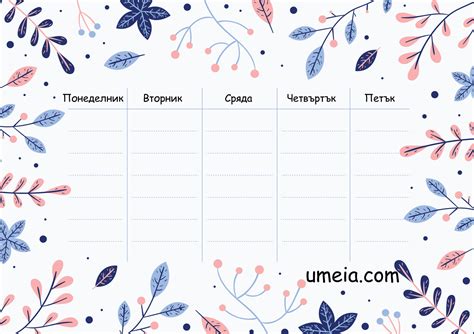 Ученическа седмична програма