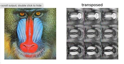 Numpy Can Somebody Explain To Me Why A Transposed Image Divide By 9
