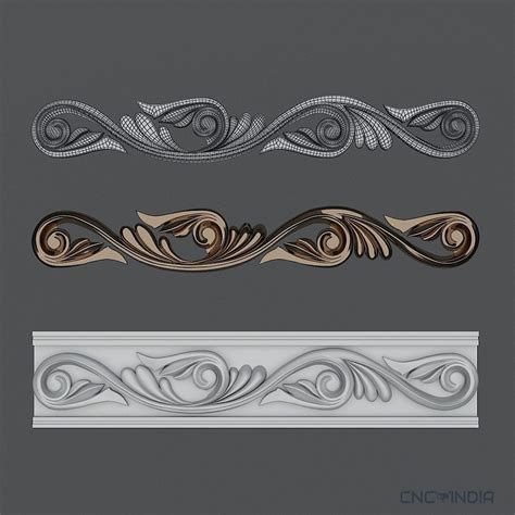 3dcrs 1085 3d Carnish Design Model Stl And Artcam Relief Download Cnc India