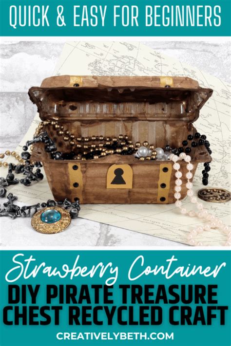 Pirate Treasure Chest Recycled Craft
