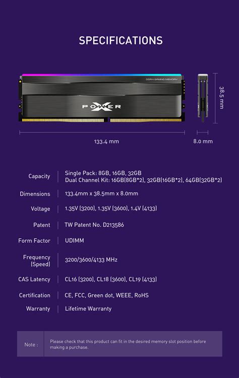 Silicon Power 16gb 2x8gb Sp016gxlzu320bdd 3200mhz Xpower Zenith Gaming Desktop Memory Rgb Ddr4