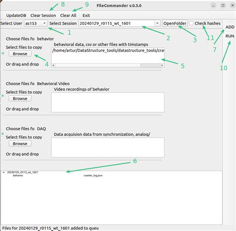 Filecommander — Documentation Of The Data Structure Elabbook Etc