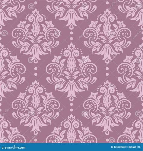 Seamless Damask Pattern Stock Vector Illustration Of Lace 135302698
