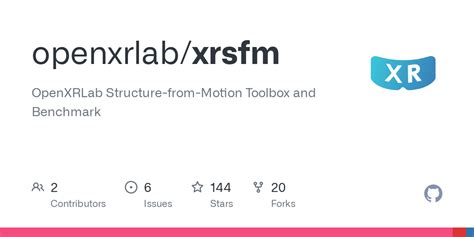 GitHub Openxrlab Xrsfm OpenXRLab Structure From Motion Toolbox And Benchmark