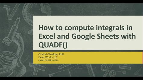 How to compute numerical integrals in Excel and Google Sheets with ...