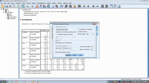 how to use spss logistic regression youtube
