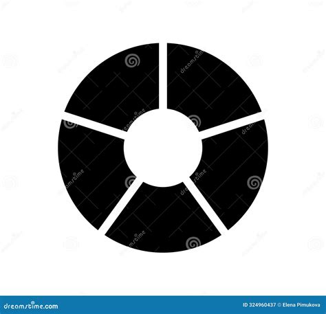 Circle Division On Equal Parts Infographic Set Wheel Round Divided Diagrams With Segments