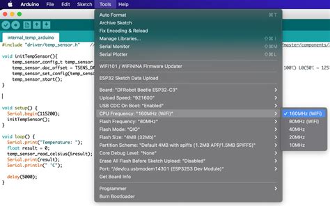 Testing Esp32 Capabilities With Internal Temperature Sensor