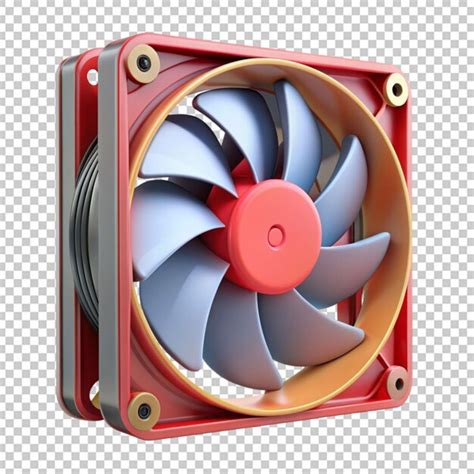 CPU Or Computer Fan Isolated Premium AI Generated PSD