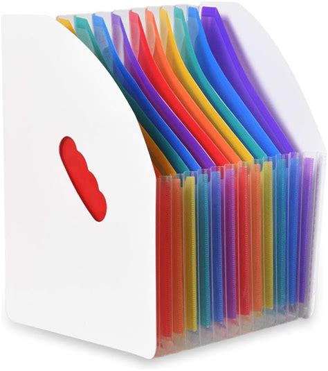 SAYEEC 13 Pockets Accordion File Organizer Desk Storage Expanding File Folder A4 Documents