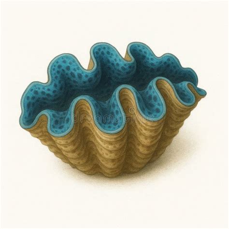 Vibrant Blue Giant Clam Shell Stock Illustrations 17 Vibrant Blue