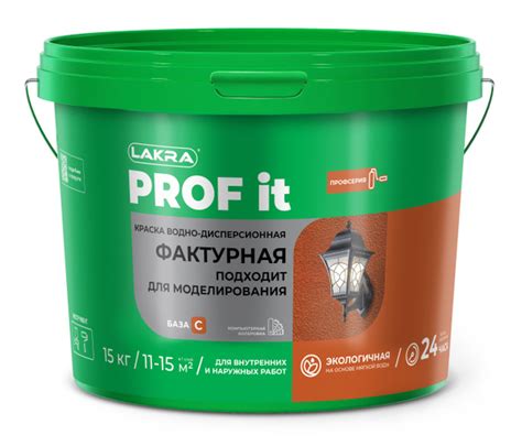 Характеристики Краска фактурная Лакра PROF IT база С 15 кг подробное ...