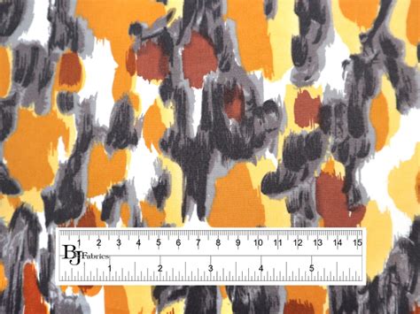 Cotton Poplin With Abstract Print Bandj Fabrics